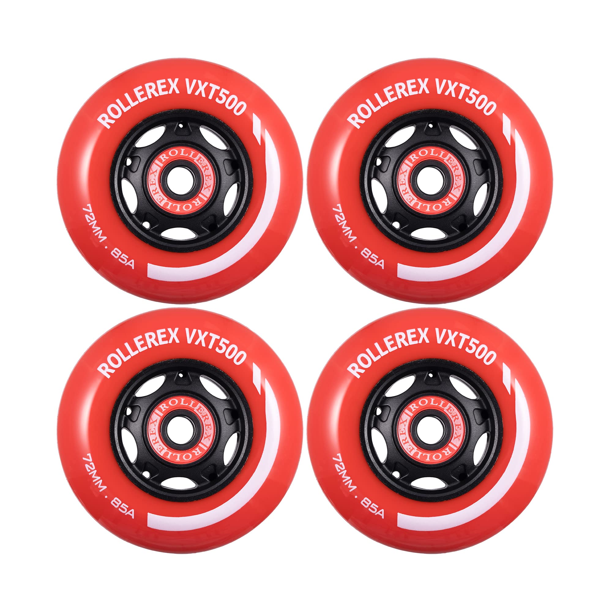 Snapklik.com : Rollerex VXT500 Inline Skate Wheels 4-Pack