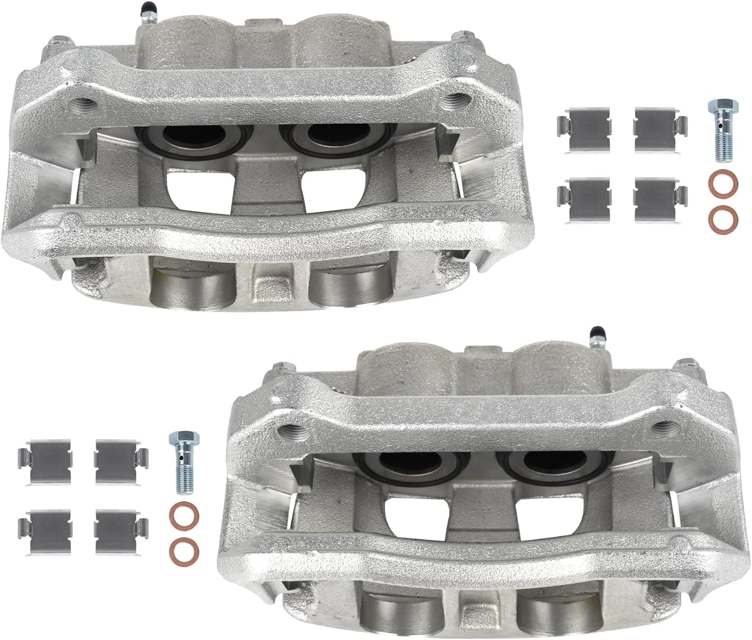 Amazon.com: Detroit Axle - 2 Front Brake Calipers for 2010-2011 Ford F ...