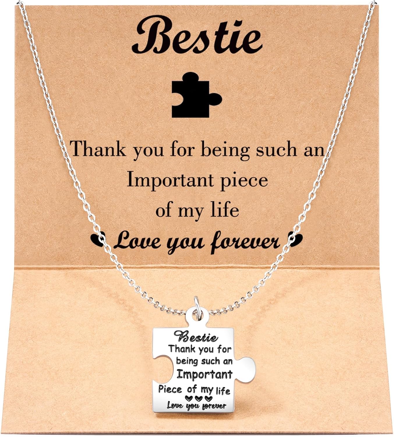 Amazon.com: Tarsus Best Friend Women Gifts, Puzzle Necklace Bestie ...