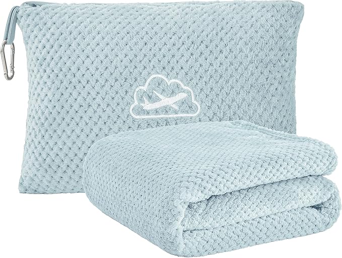 Amazon.com: BEDELITE Travel Blanket Airplane Compact with Bag, Portable ...
