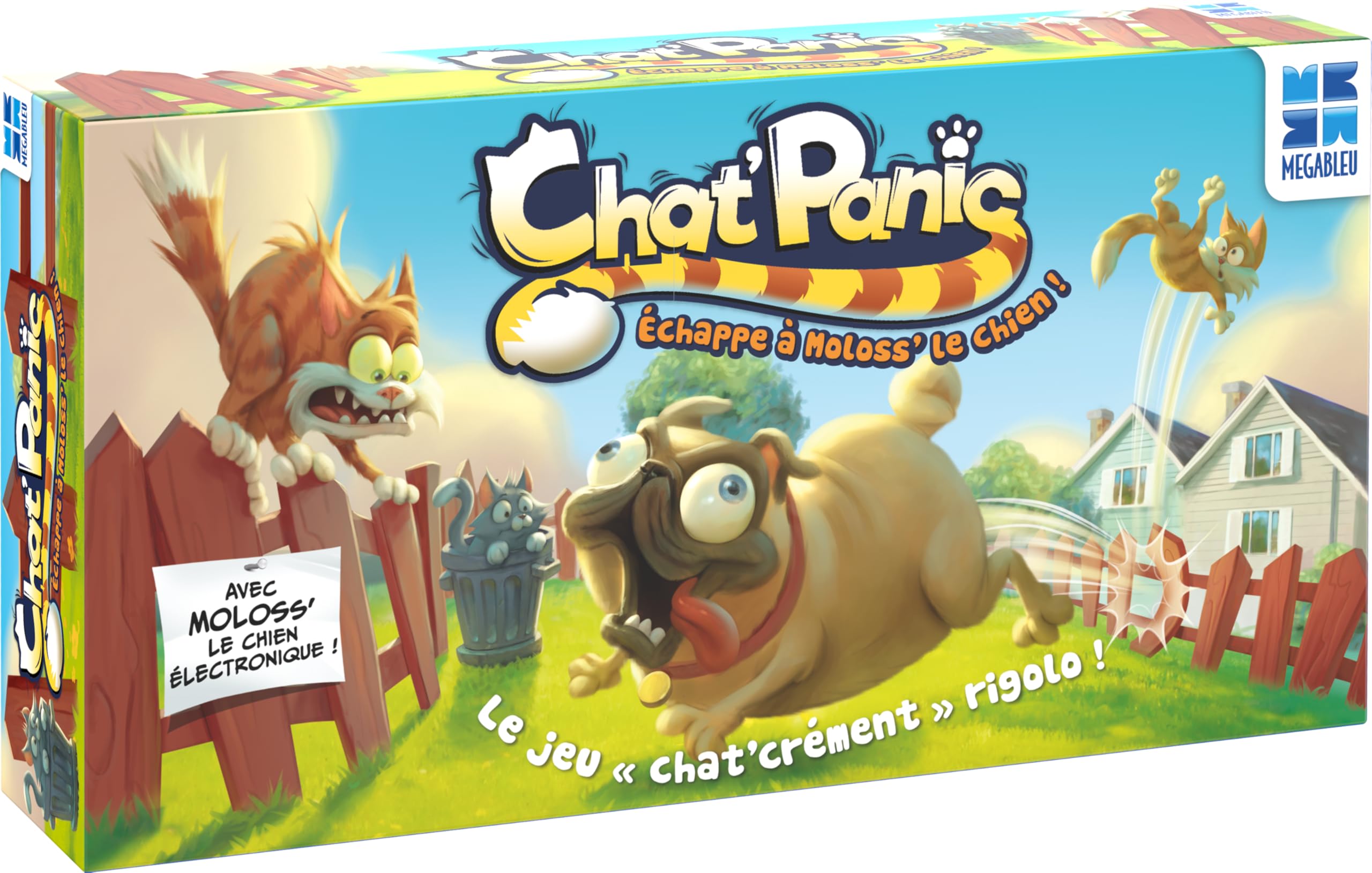 Megableu - Chat Panic - Jeu de société - Enfants et Parents - Jeu de Parcours Rigolo - De 2 à 4 ...