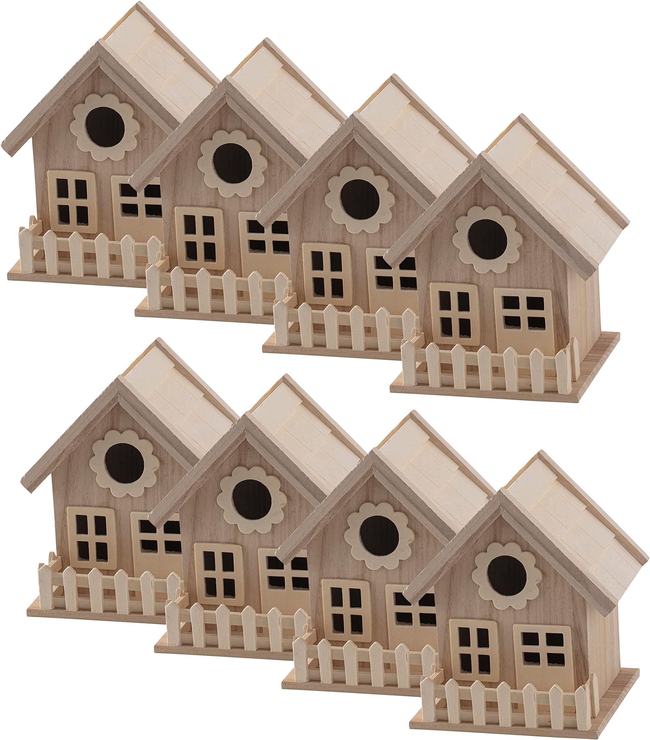 Amazon.com : Oojami Design Your Own Wooden Birdhouses 12 Bird House ...