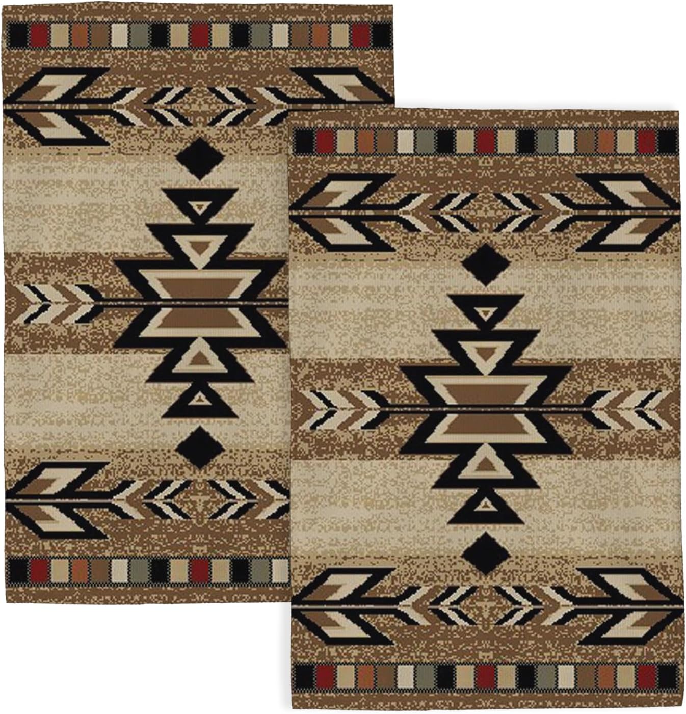 Amazon.com: DAFENA Western Kitchen Towels 16x24 Inch Brown Black Boho ...