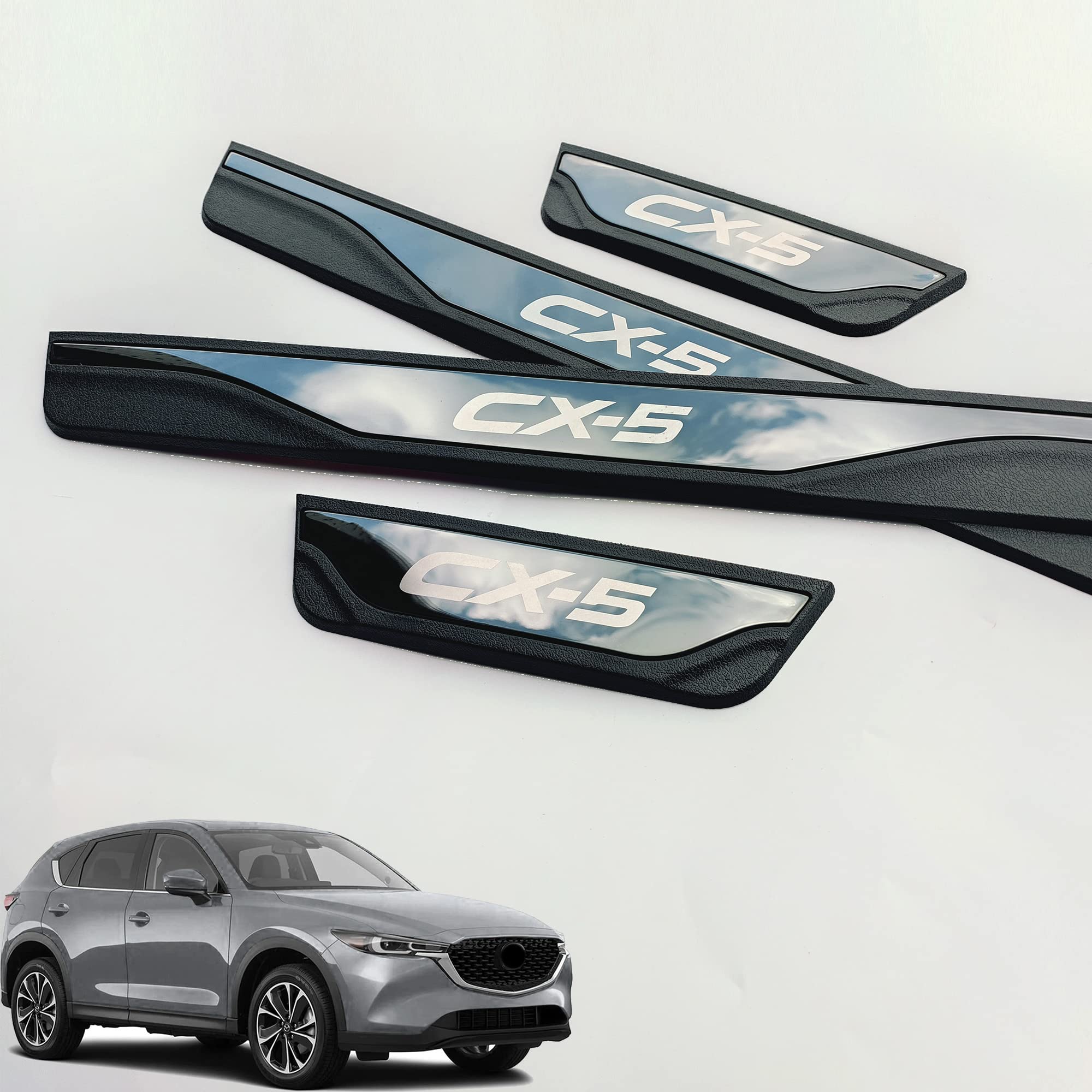 Car Door Sill Scuff Protector, for Mazda cx-5 cx5 2013-2022 Accessories ...