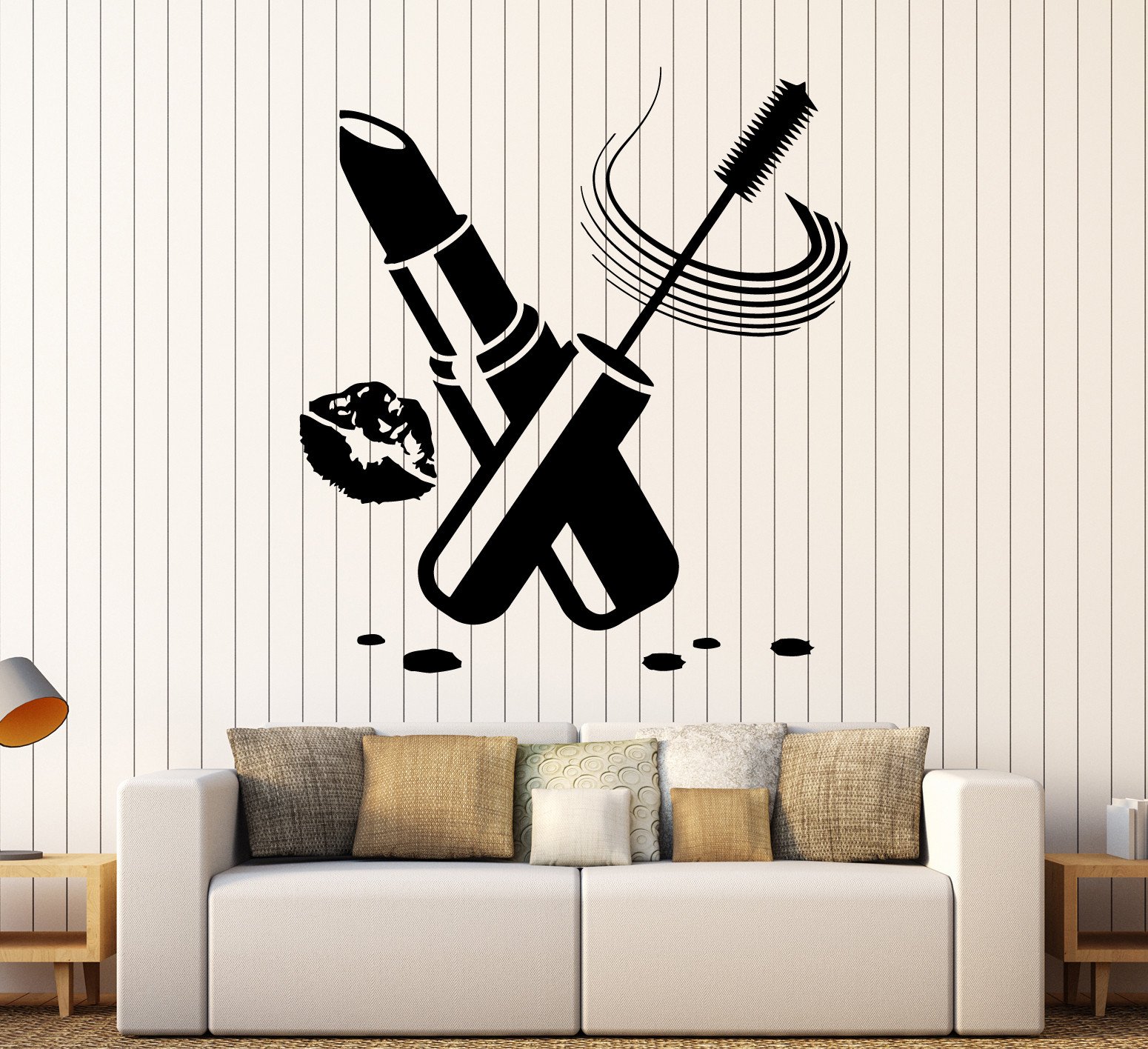 Vinyl Wall Decals Lipstick Buy 1 Pc 3D Salon Lipstick Sentences Wall