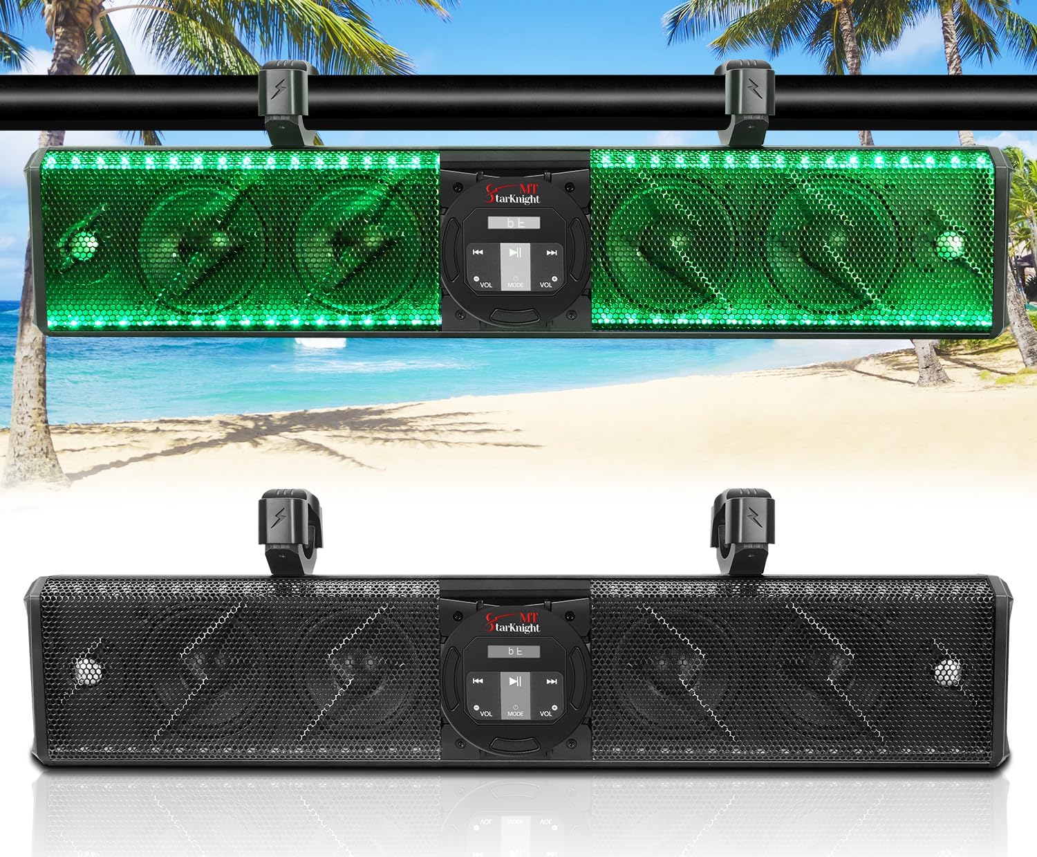 Amazon.com: StarknightMT UTV Sound Bar TWS Bluetooth Speaker Golf Cart ...