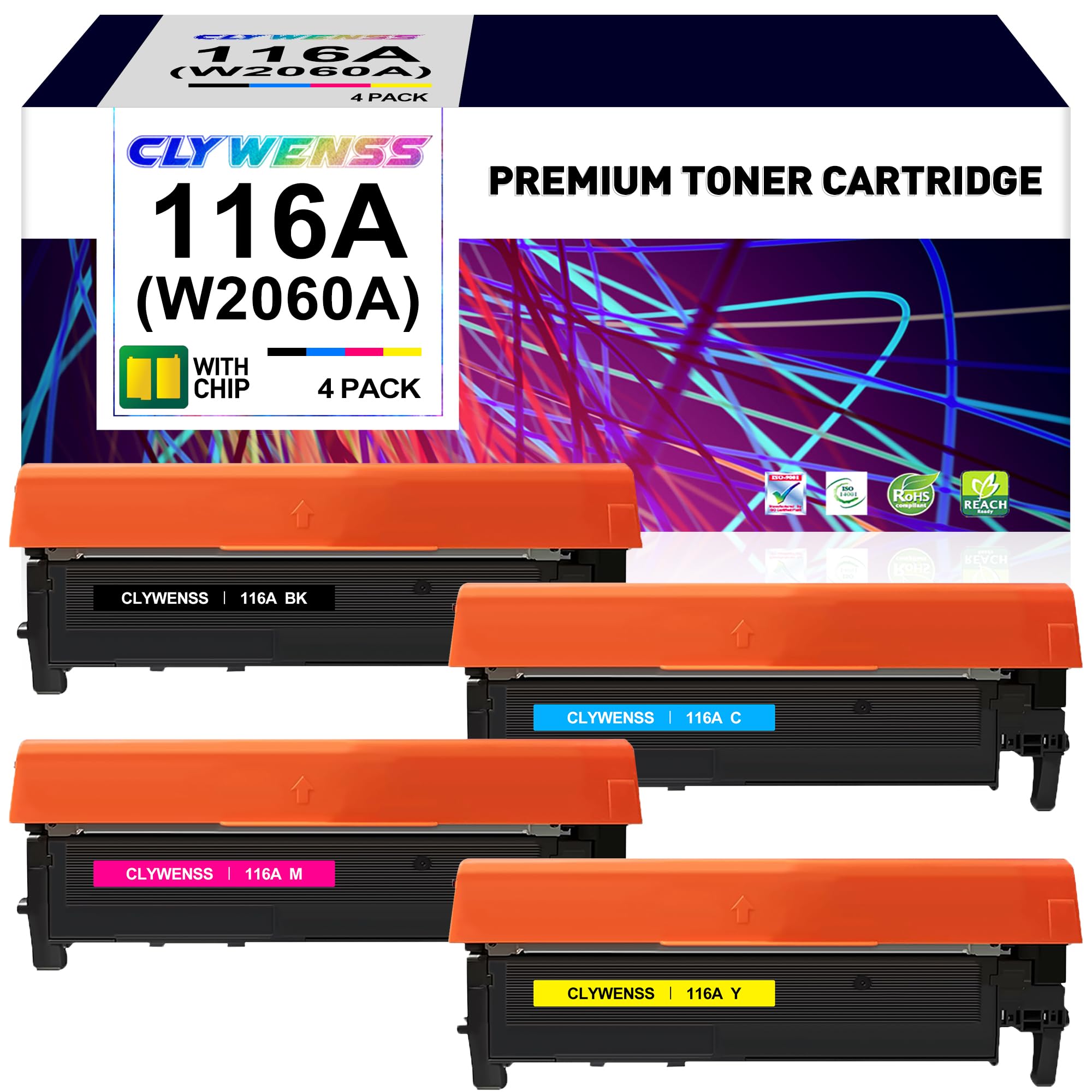 Amazon.com: CLYWENSS Compatible 116A Toner Cartridge Set Replacement ...