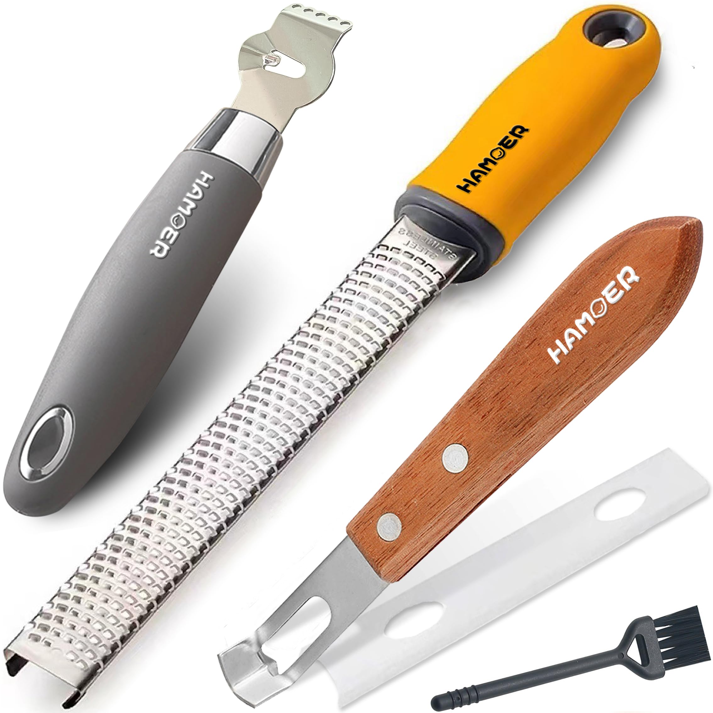 Amazon.com: HAMOER Grater Citrus Orange Lime Lemon Slicer with Channel ...