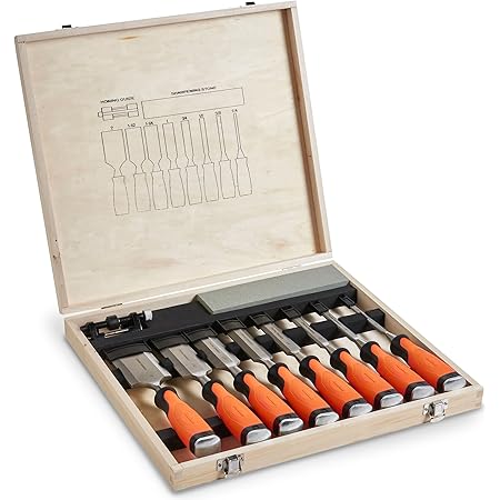 EZARC 6 Pieces Wood Chisel Tool Sets Woodworking Carving Chisel Kit ...
