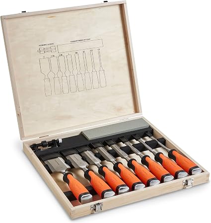 VonHaus Chisel Set - 10pcs Woodworking Tools Set | Wood Carving Tools ...