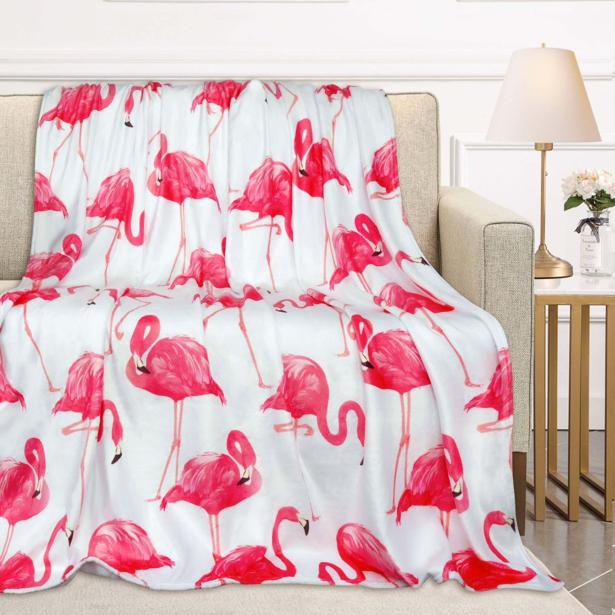 Amazon.com: RHF Flamingo Gifts for Women Fuzzy Blanket, Plush Blanket ...
