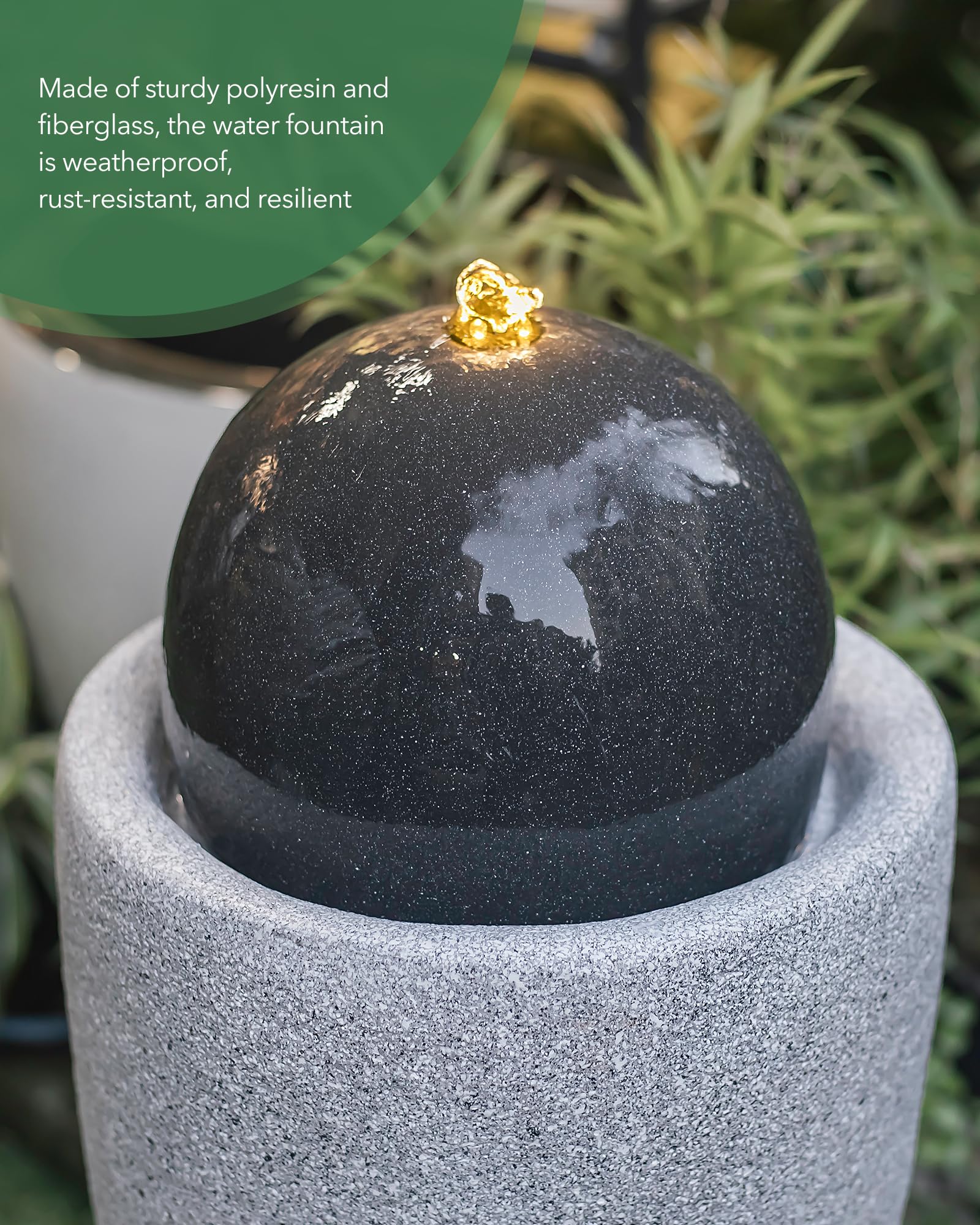 Fiberglass Fountains And Waterfalls Hamiedun Weatherproof Fiber 3 Tier