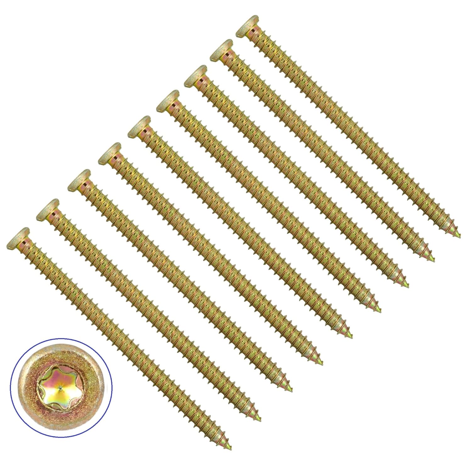 TERF® Concrete Screws 7.5 X 100mm Torx Drive Flat Countersunk Head ...