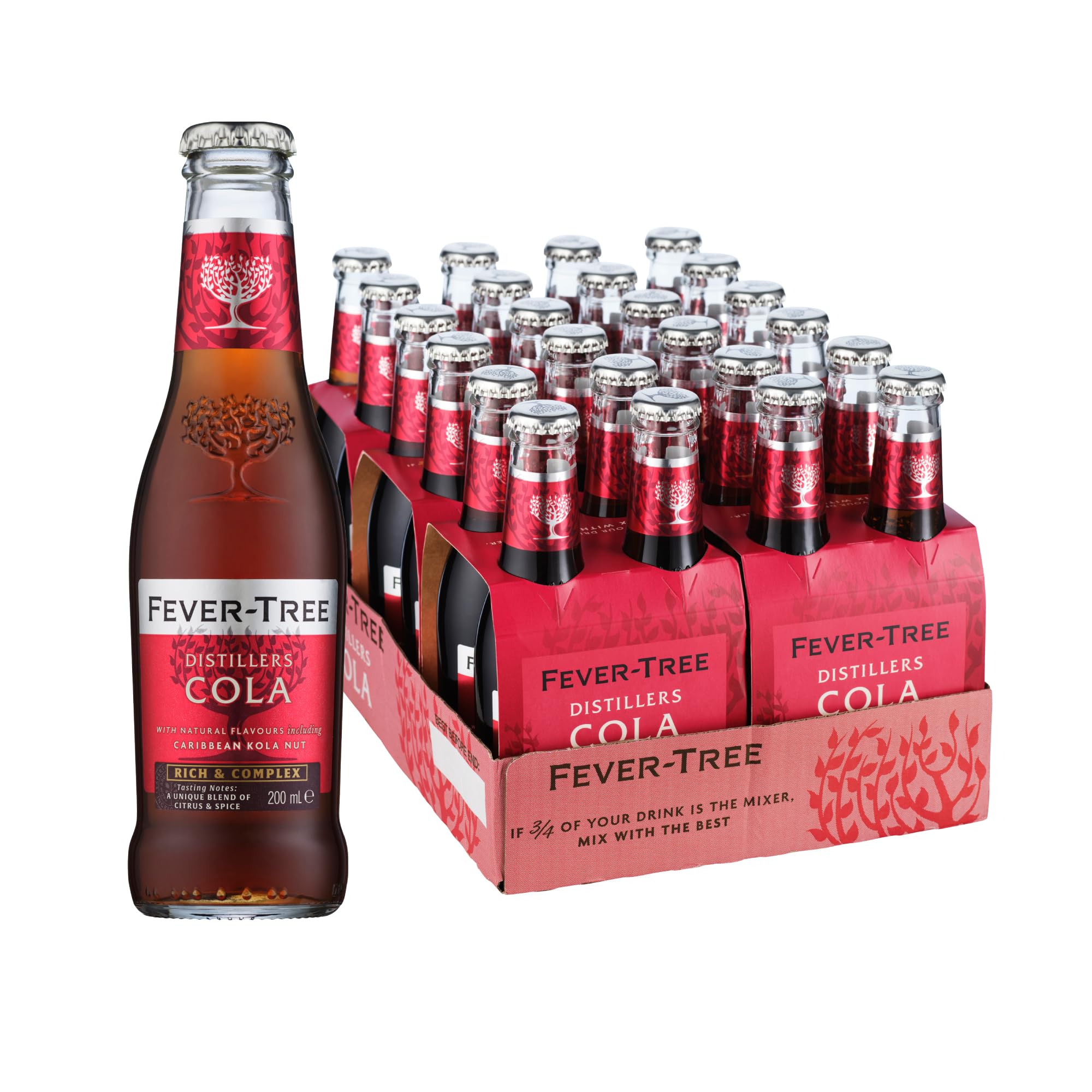 Fever-Tree Distillers Cola, Sparkling Soda Soft Drink Mixer, Natural ...