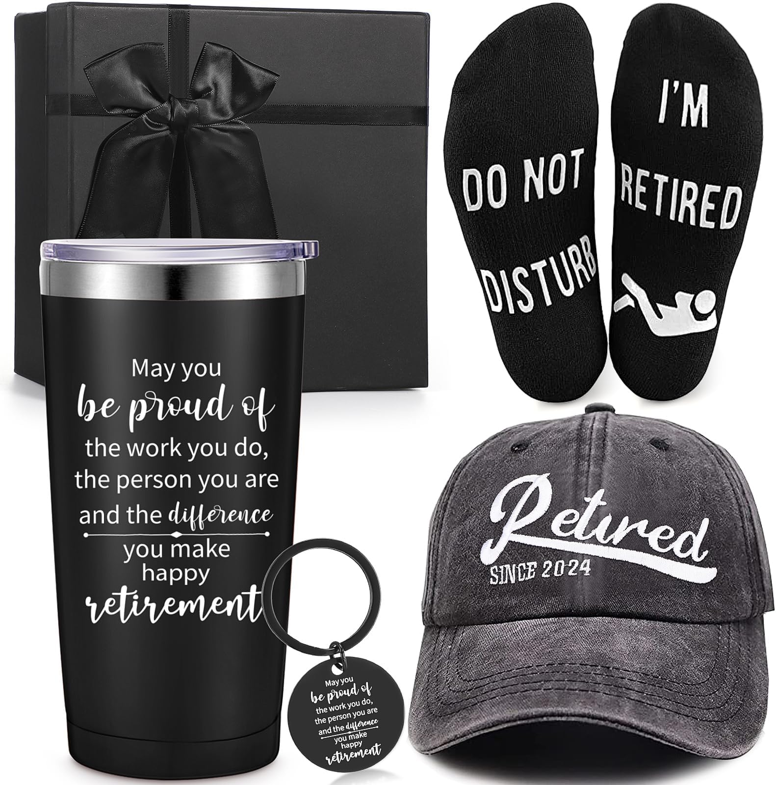 Amazon.com | Kolewo4ever 9 Pcs Retirement Gift for Men Happy Retirement ...