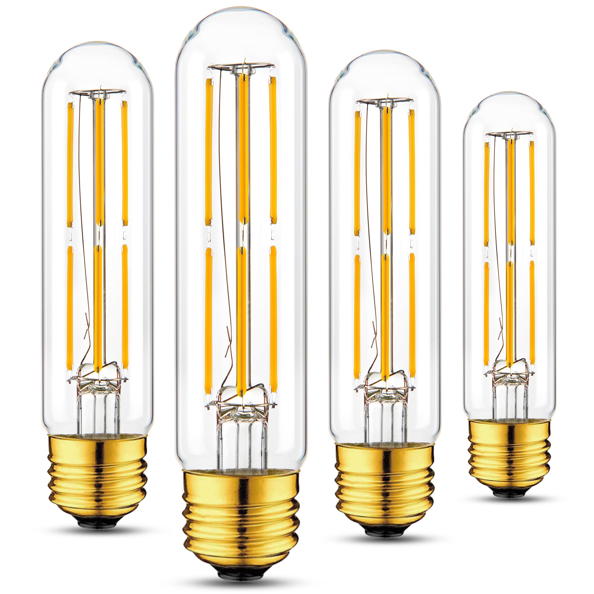 Grensk Tubular LED Light Bulbs 60 Watt,T10 E26 Tube Light Bulbs ...