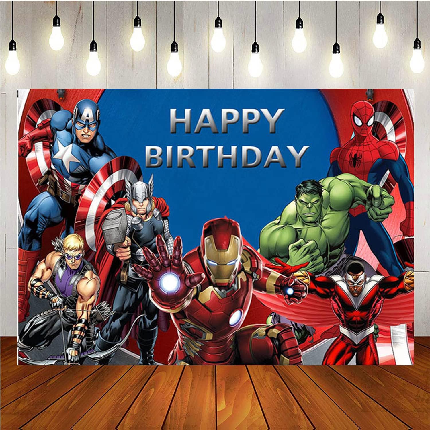 Superhero Cutain Backdrop Banner for Boys,Superhero Themed Birthday ...