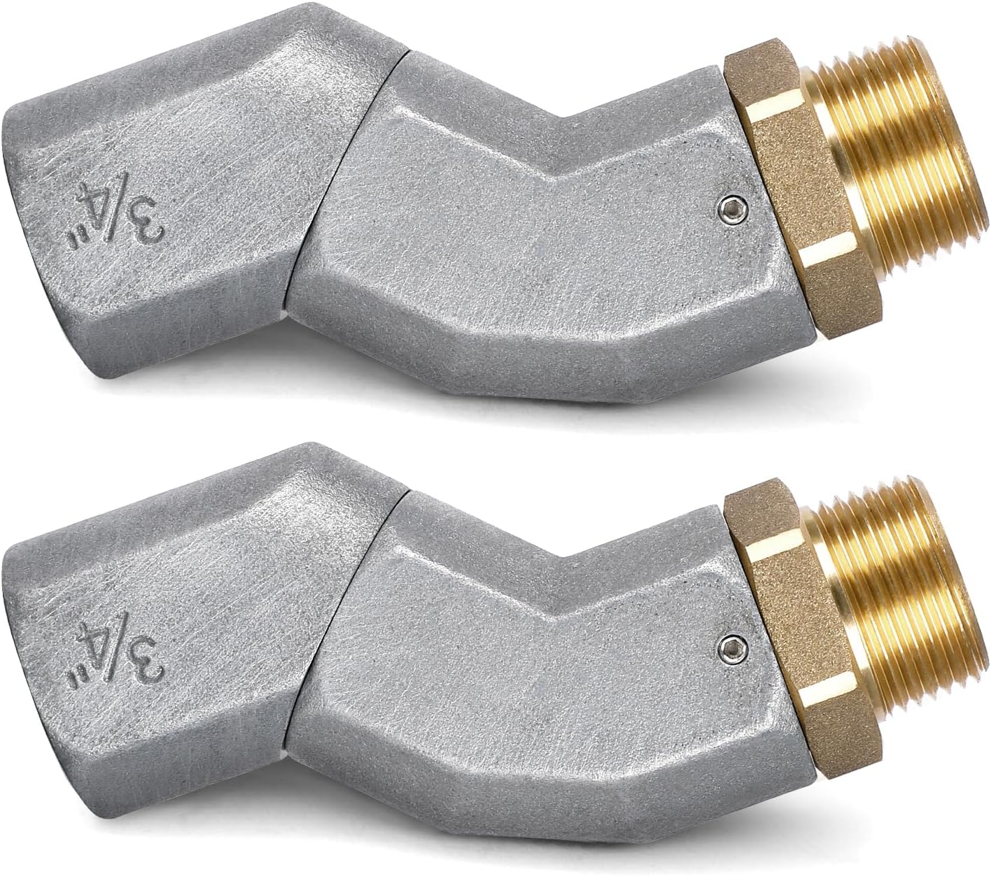 Amazon.com: 3 Pcs Fuel Hose Swivel Zinc Alloy 360 Rotating Connector ...