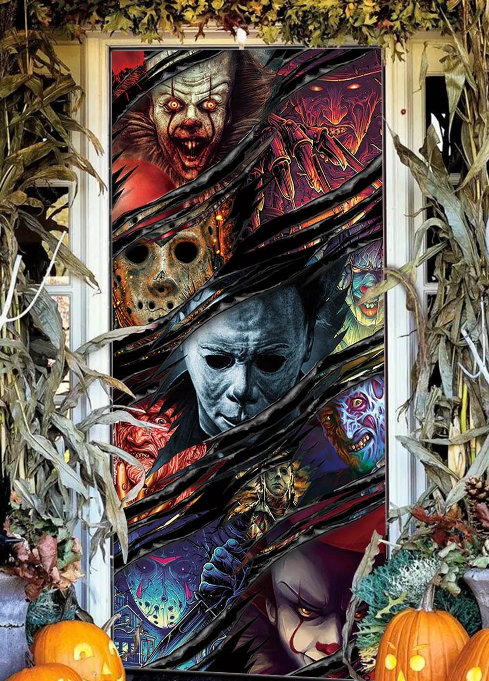 Amazon.com: Halloween Decorations Horror Movie Character Chucky Door ...