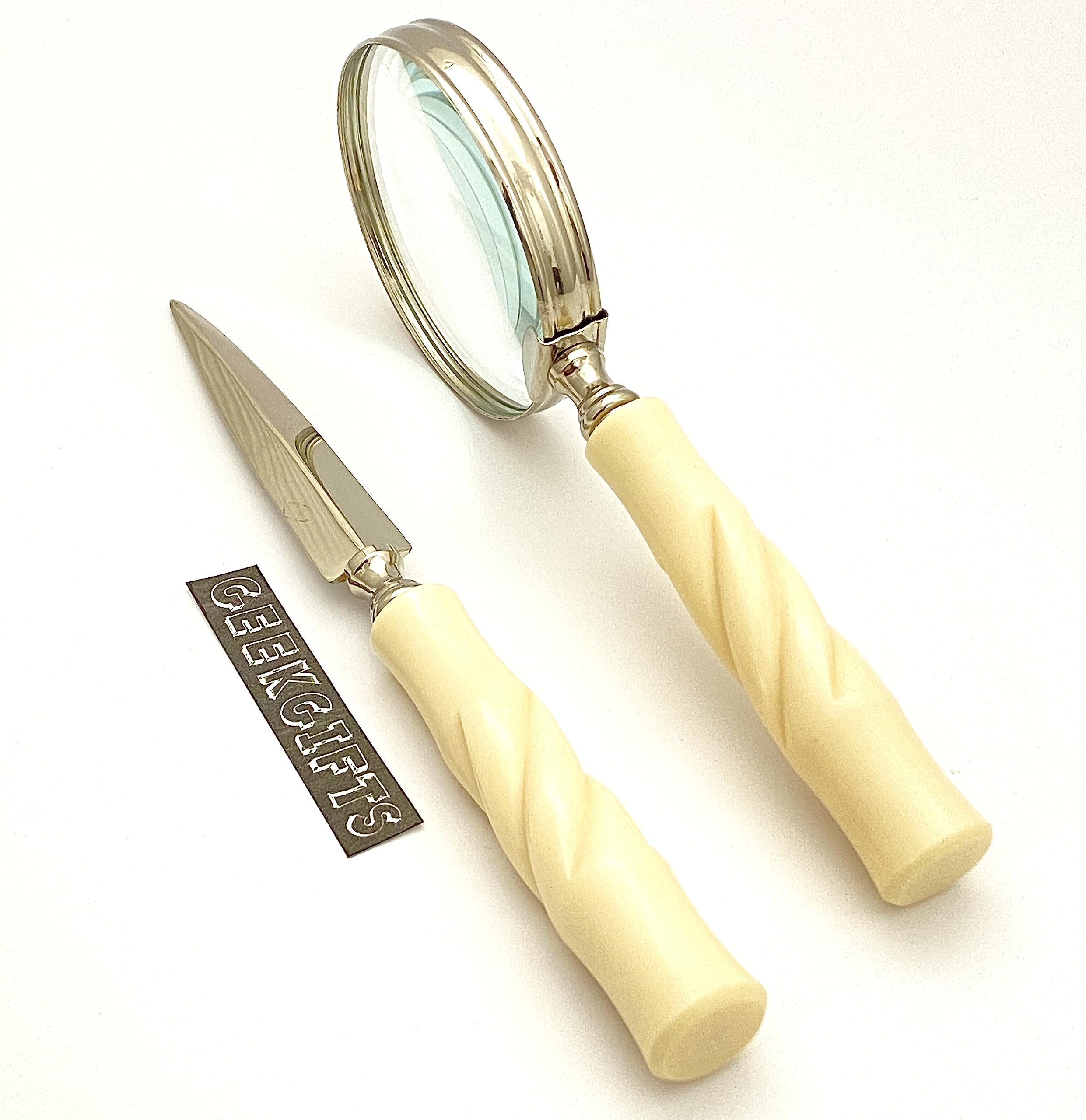 Amazon.com: Magnifying Glass & Letter Opener Set, Gift & Decor, Large ...