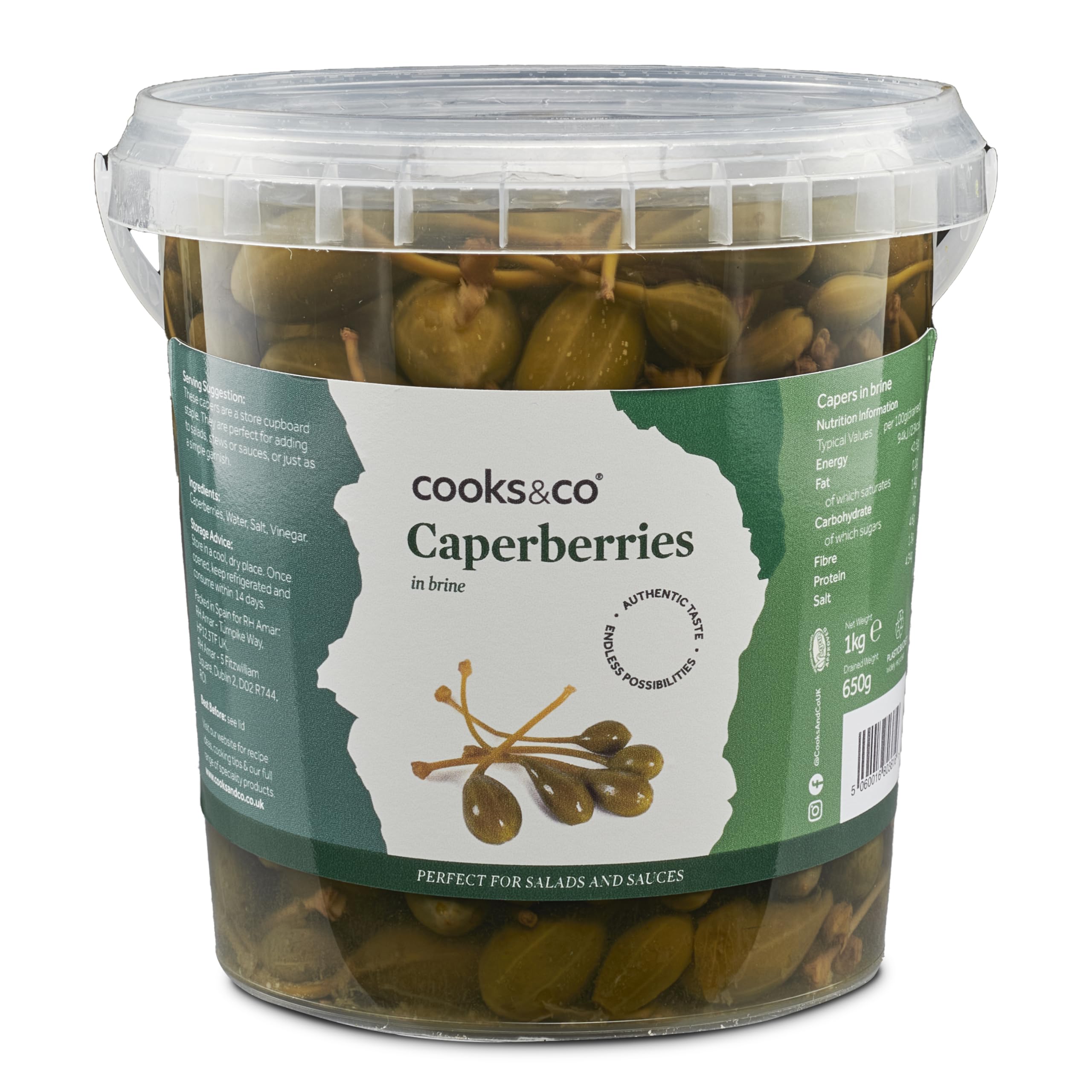 Cooks&Co Caperberries 1kg : Amazon.co.uk: Grocery