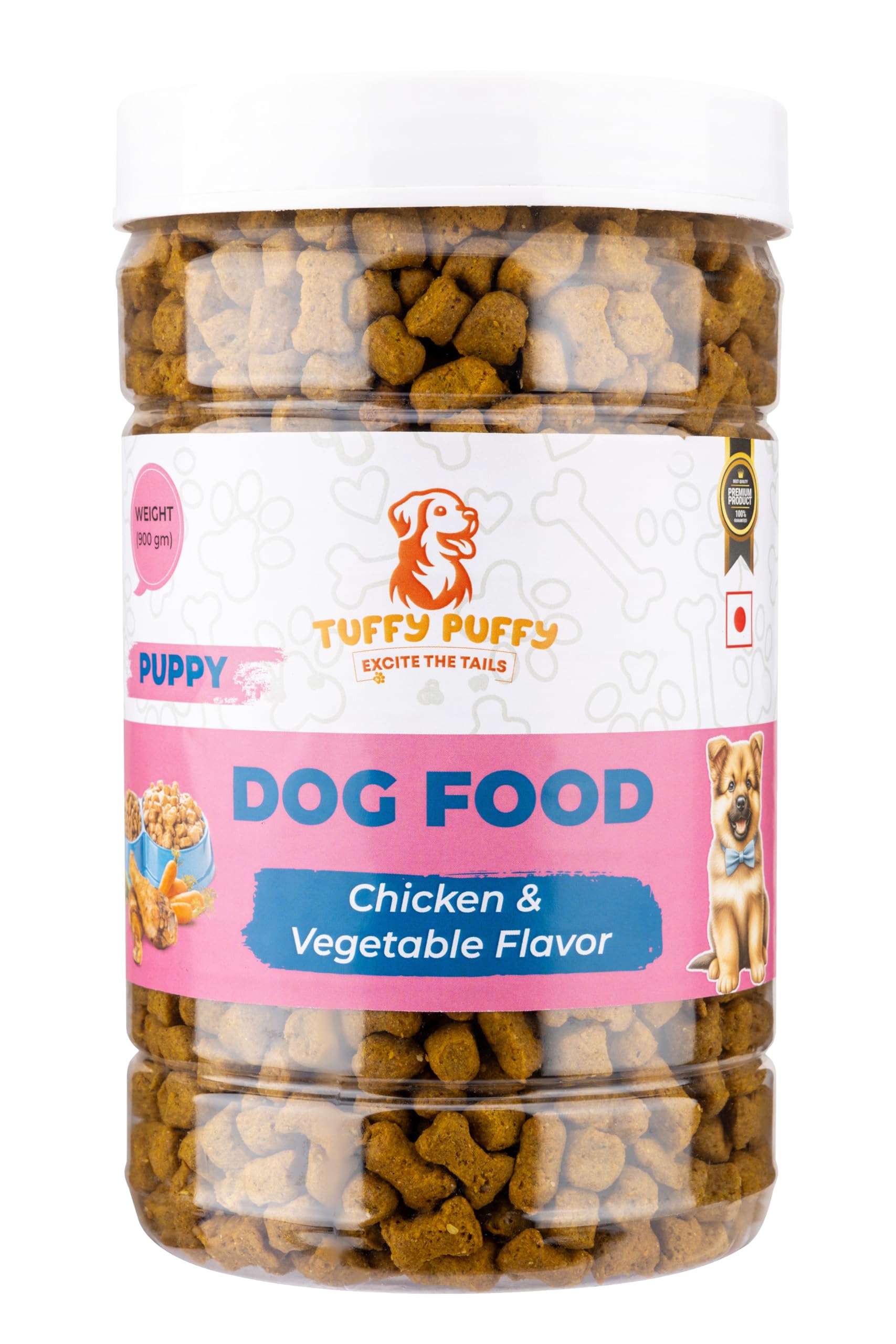 Tuffy Puffy Best Puppy Dog Food Dry Kibble for Small Breeds - Protein ...