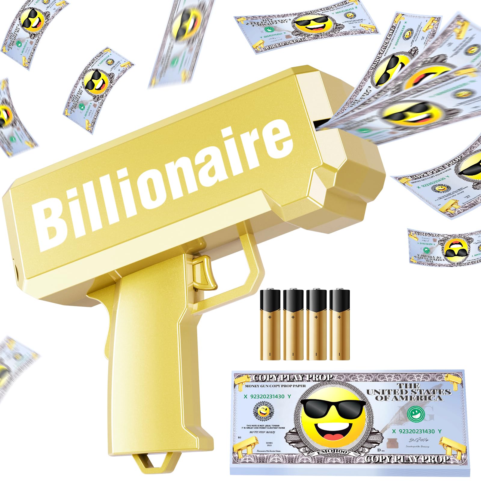 Fake Money Gun Money Shooter Money Gun For Movies That Look Real, Prop ...
