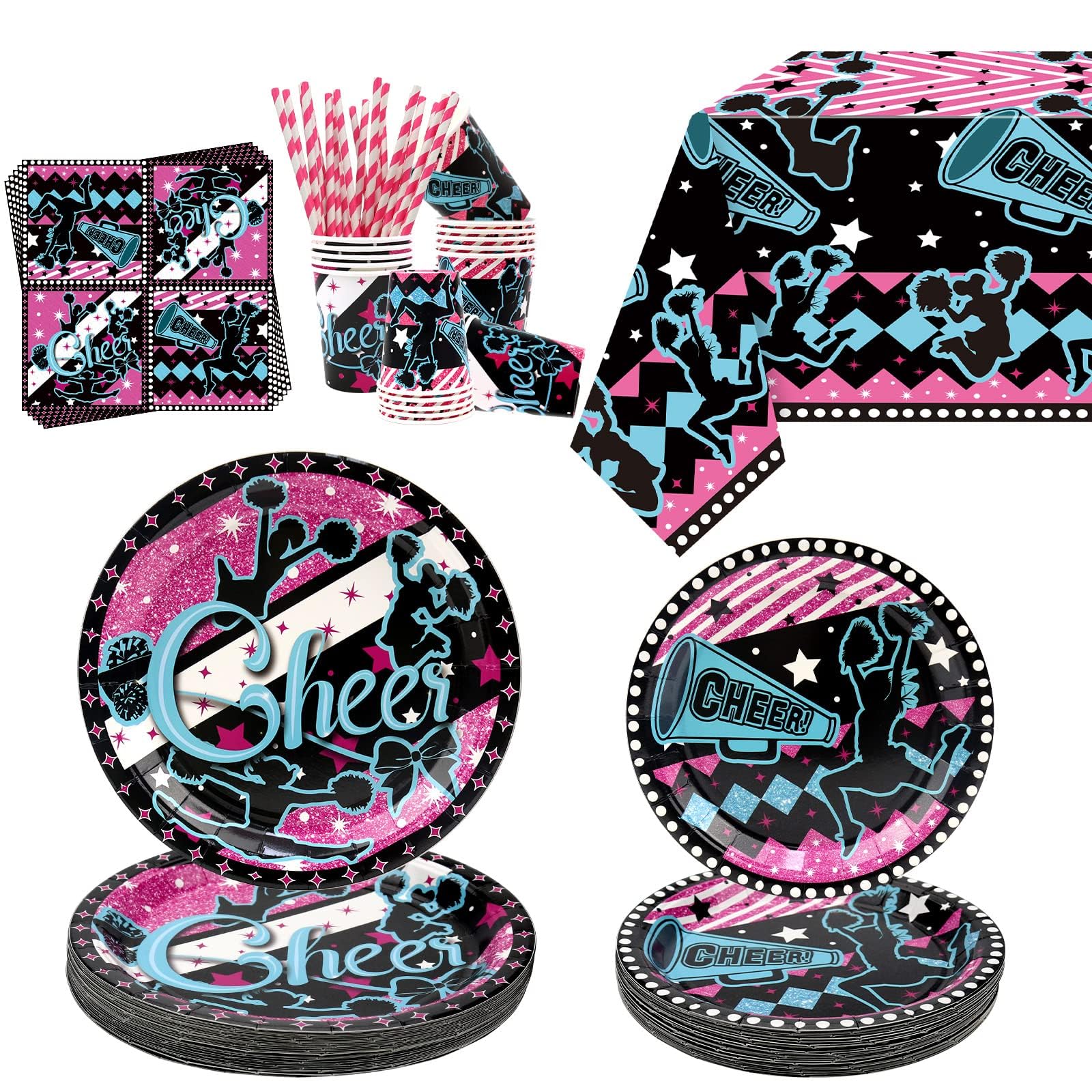 Amazon.com: Cheerleading Party Decorations - Gymnastics Party Cheer ...