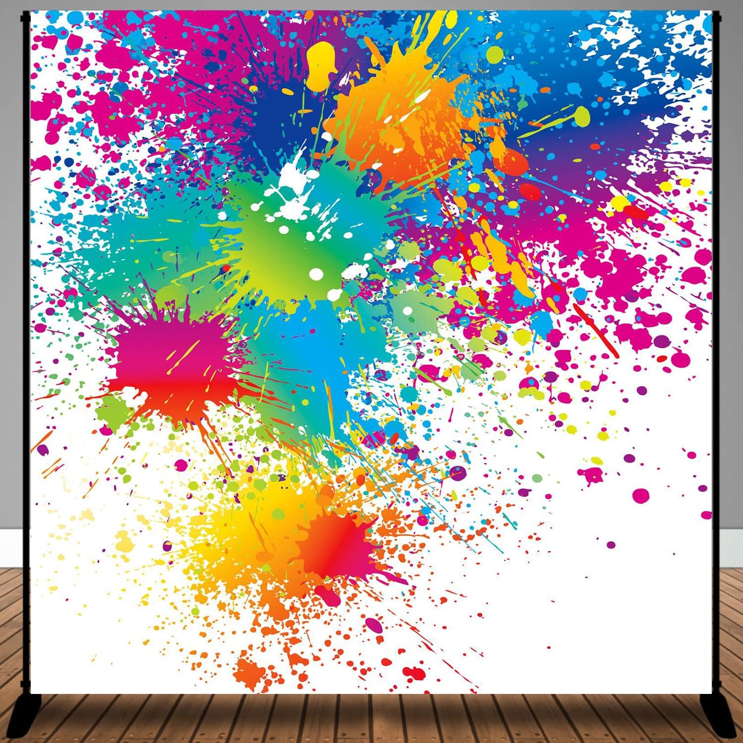 Amazon.com : MTMETY 8x8Ft Colorful Splatter Background Abstract ...