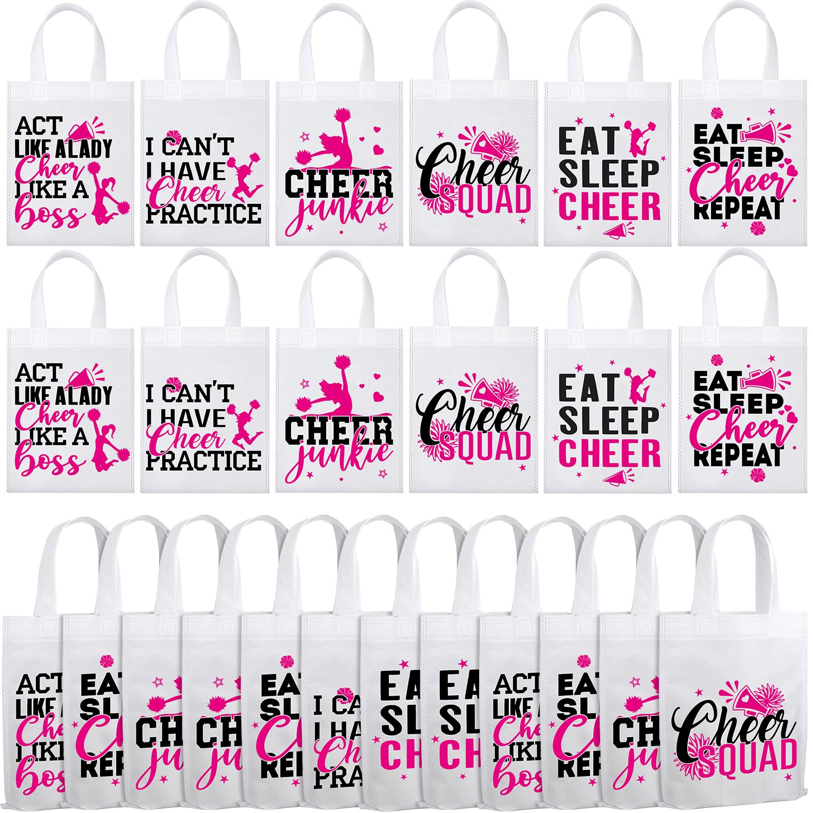 Amazon.com: Buryeah 24 Pcs Cheer Bag Cheerleaders Bulk Cheerleading ...