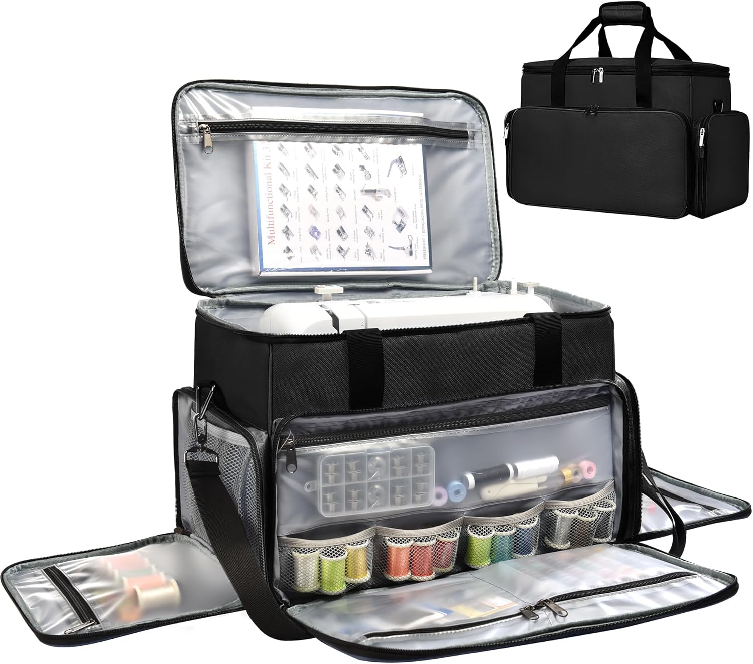 Amazon.com: Horsande Sewing Machine Carrying Case, Sewing Machine Bag ...