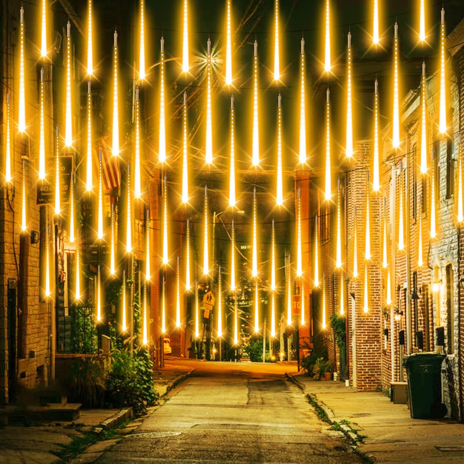 Musclez Christmas Meteor Shower Lights, 50cm 10 Tubes 480 LED Christmas ...
