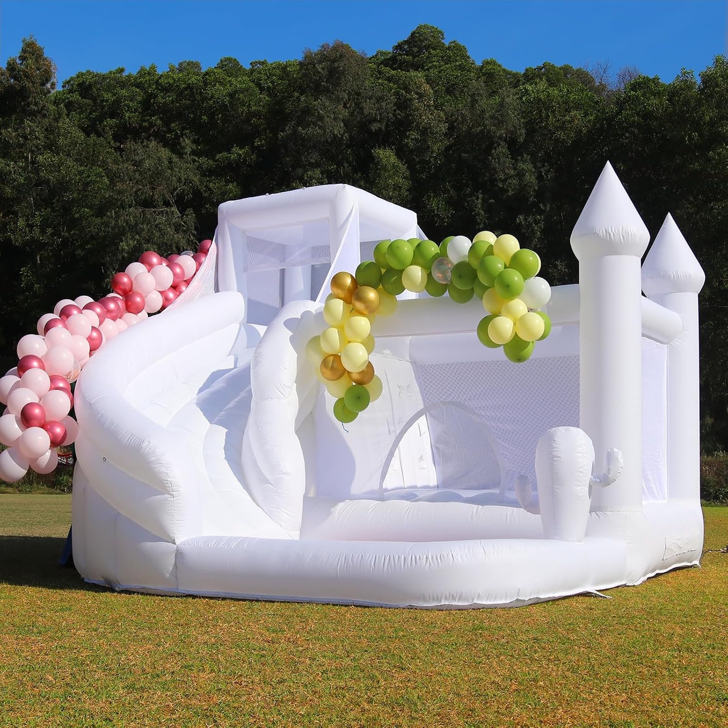 Amazon.com: White Bounce House for Adult Kids, 16FT Large Commercial ...