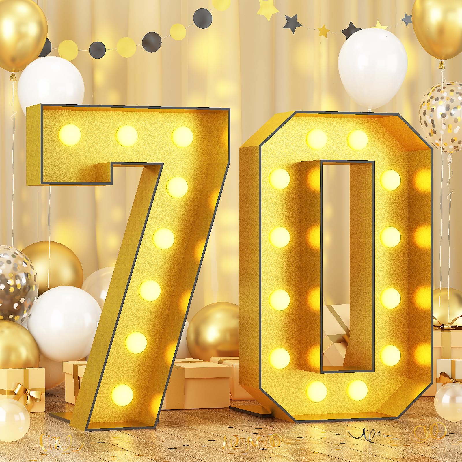Snapklik.com : Light Up Numbers 70, 4FT Light Up Numbers Number 70 ...