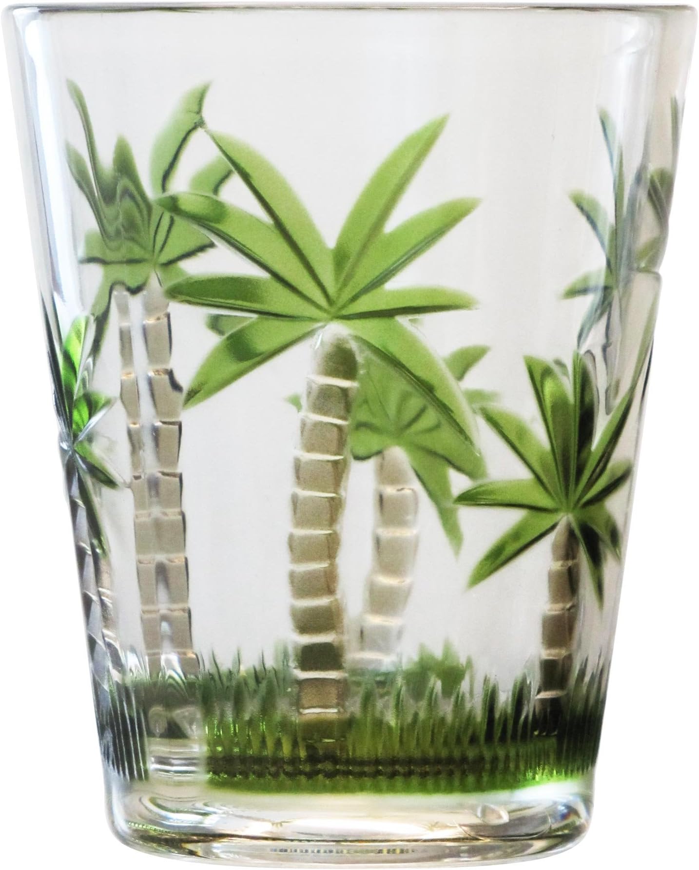 Amazon.com | PrestigeHaus Palm Tree Cocktail Glass Set (Set of 2 ...
