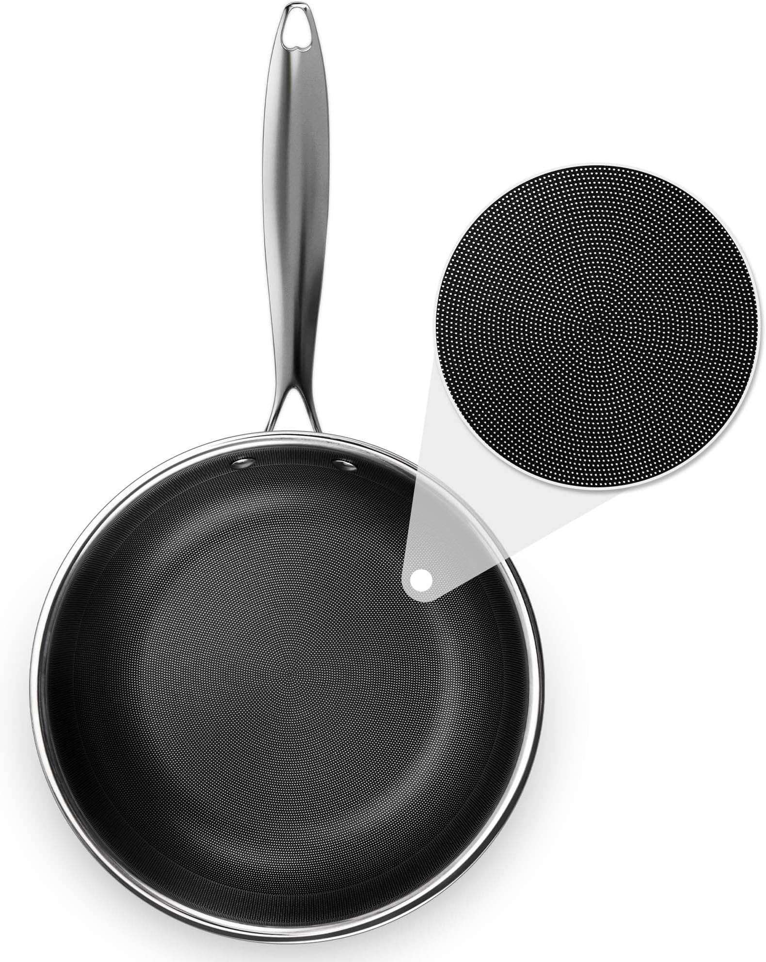Amazon.com: Oster Modessa Hybrid Premium Non-Stick Tri-Ply Stainless ...