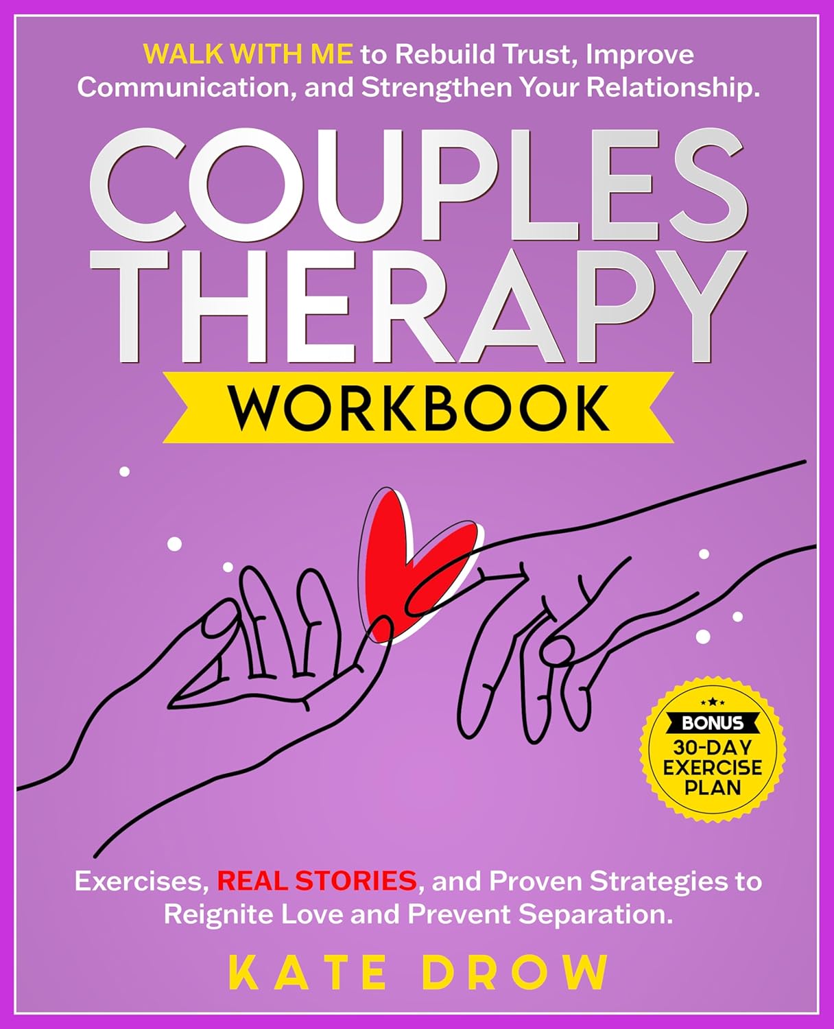Amazon.com: Couples Therapy Workbook: Walk with Me to Rebuild Trust, Improve Communication and ...
