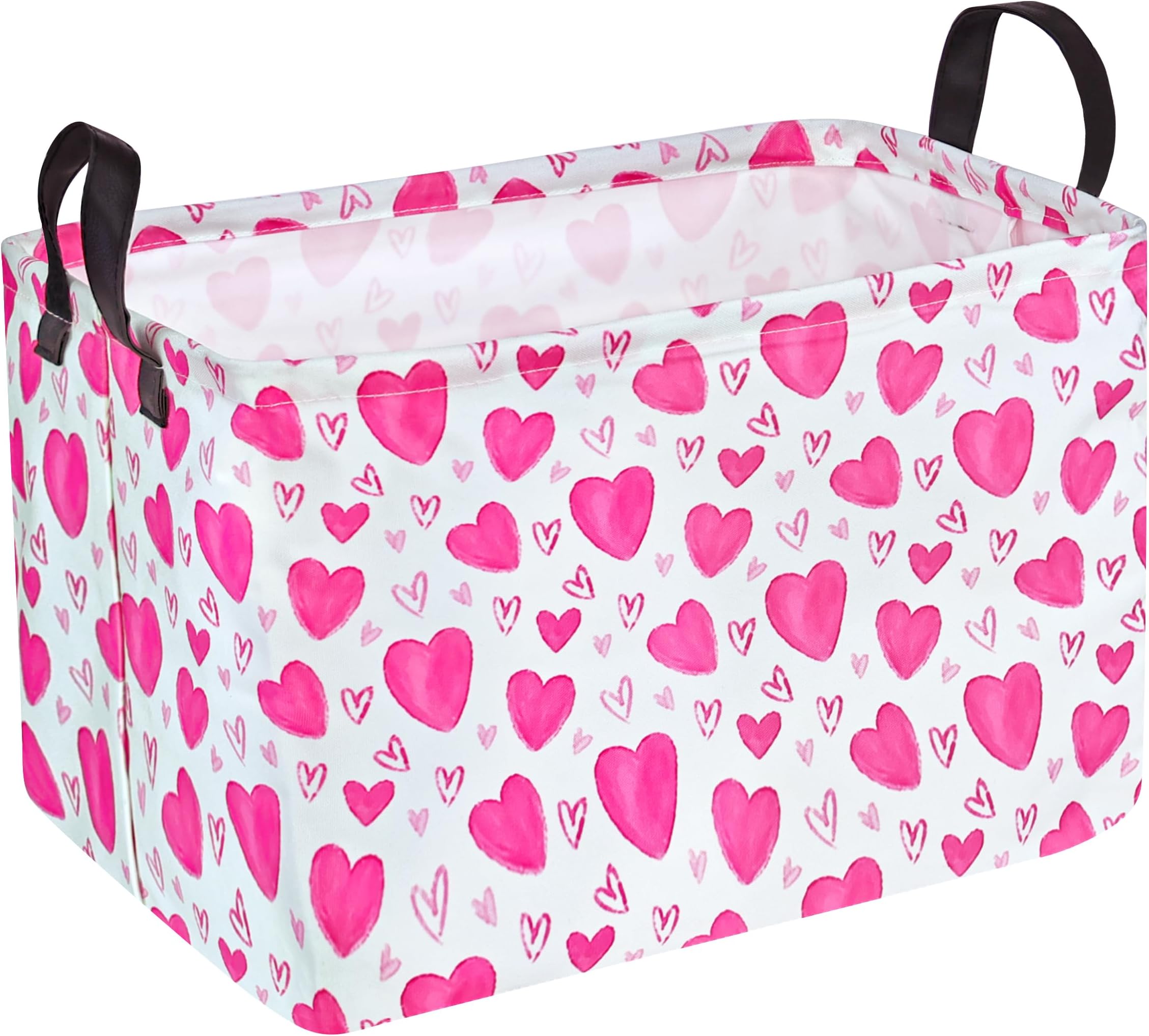 Amazon.com: DUYIY Rectangle Valentines Gift Pink Lovely Heart Laundry ...
