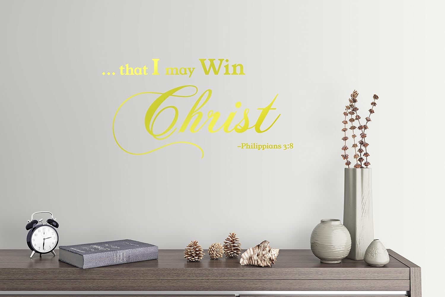 Amazon.com: 42"x22" That I May Win Christ Philippians 3:8 Christian ...