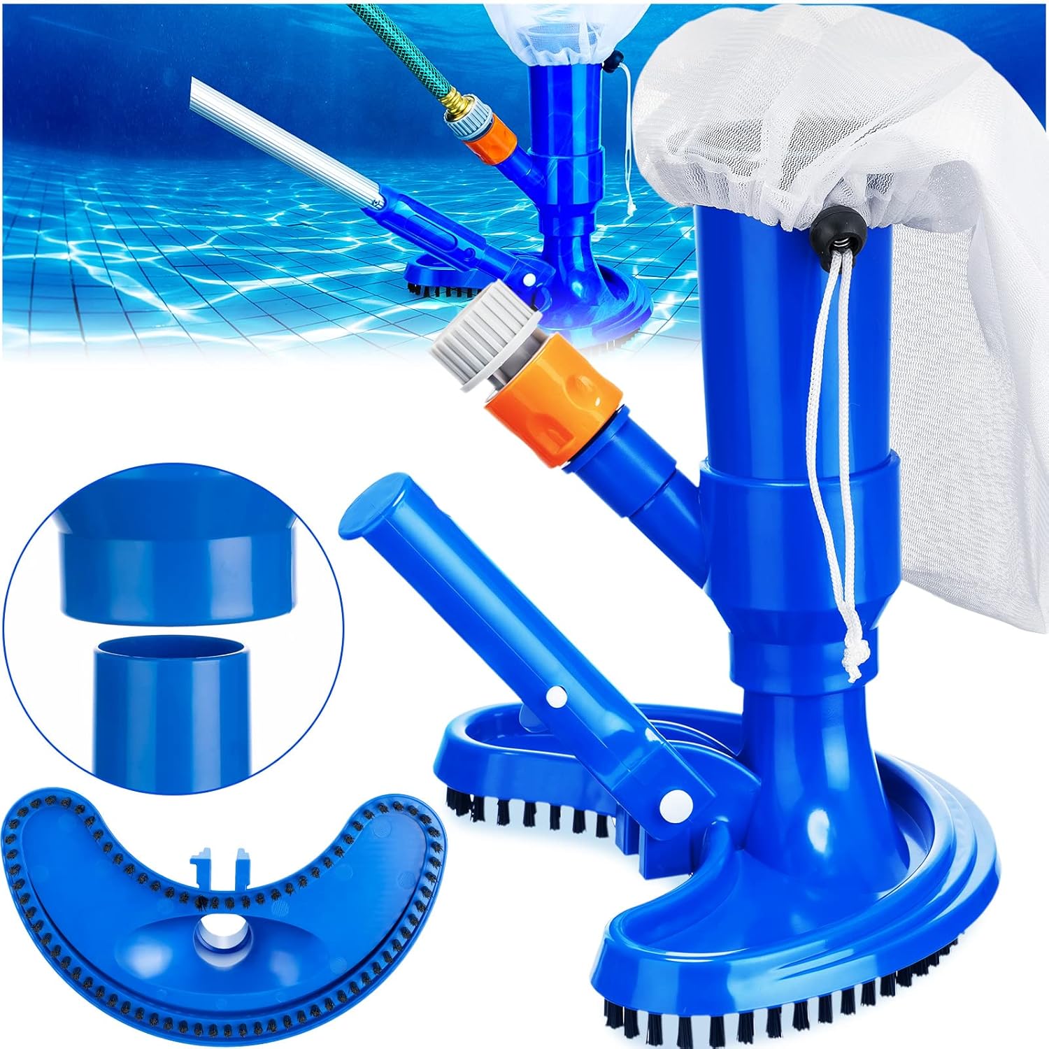 Amazon.com : Rtteri 2023 Upgraded Portable Swimming Pool Vacuum Cleaner ...
