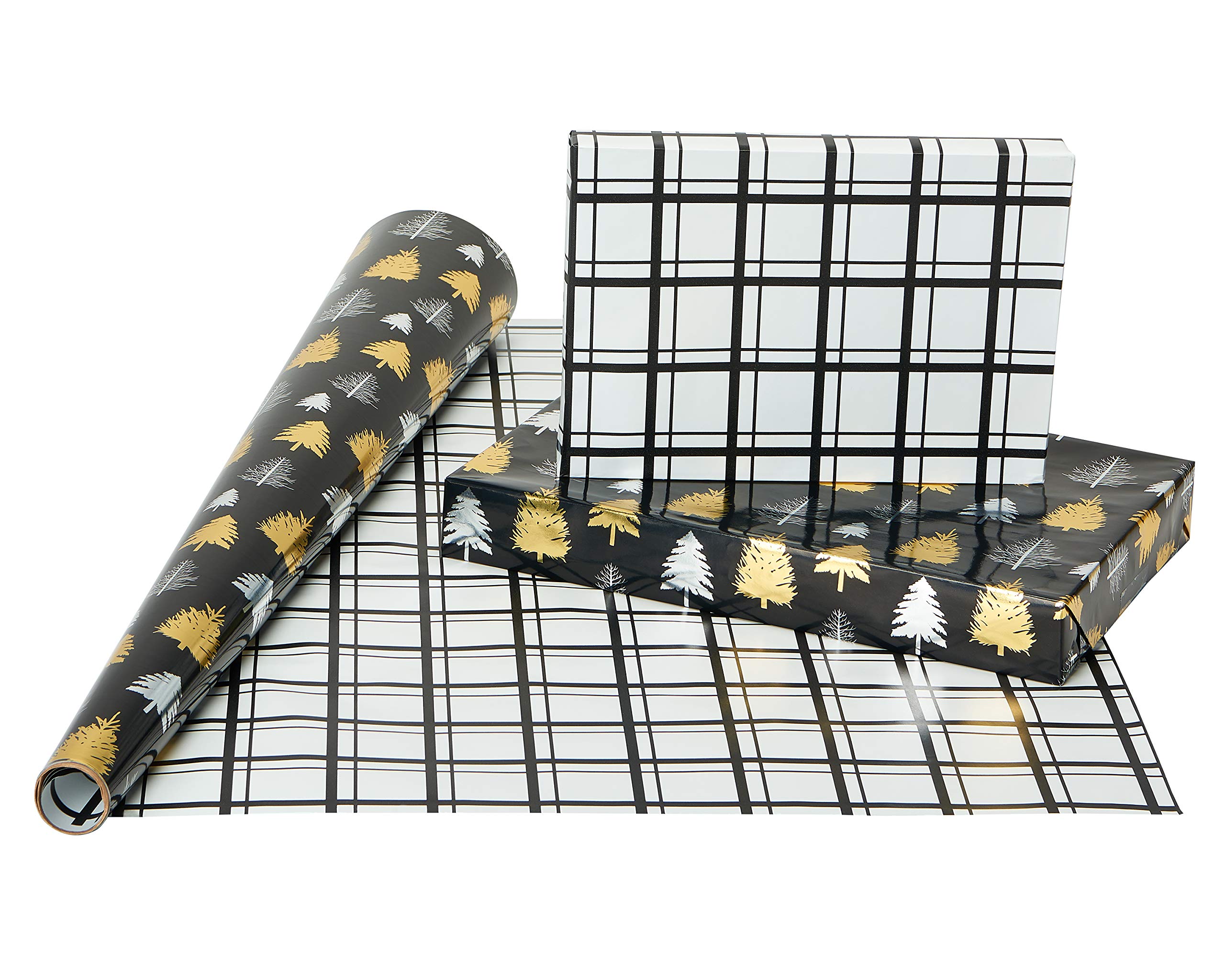 Snapklik.com : American Greetings Foil Christmas Wrapping Paper Rolls ...