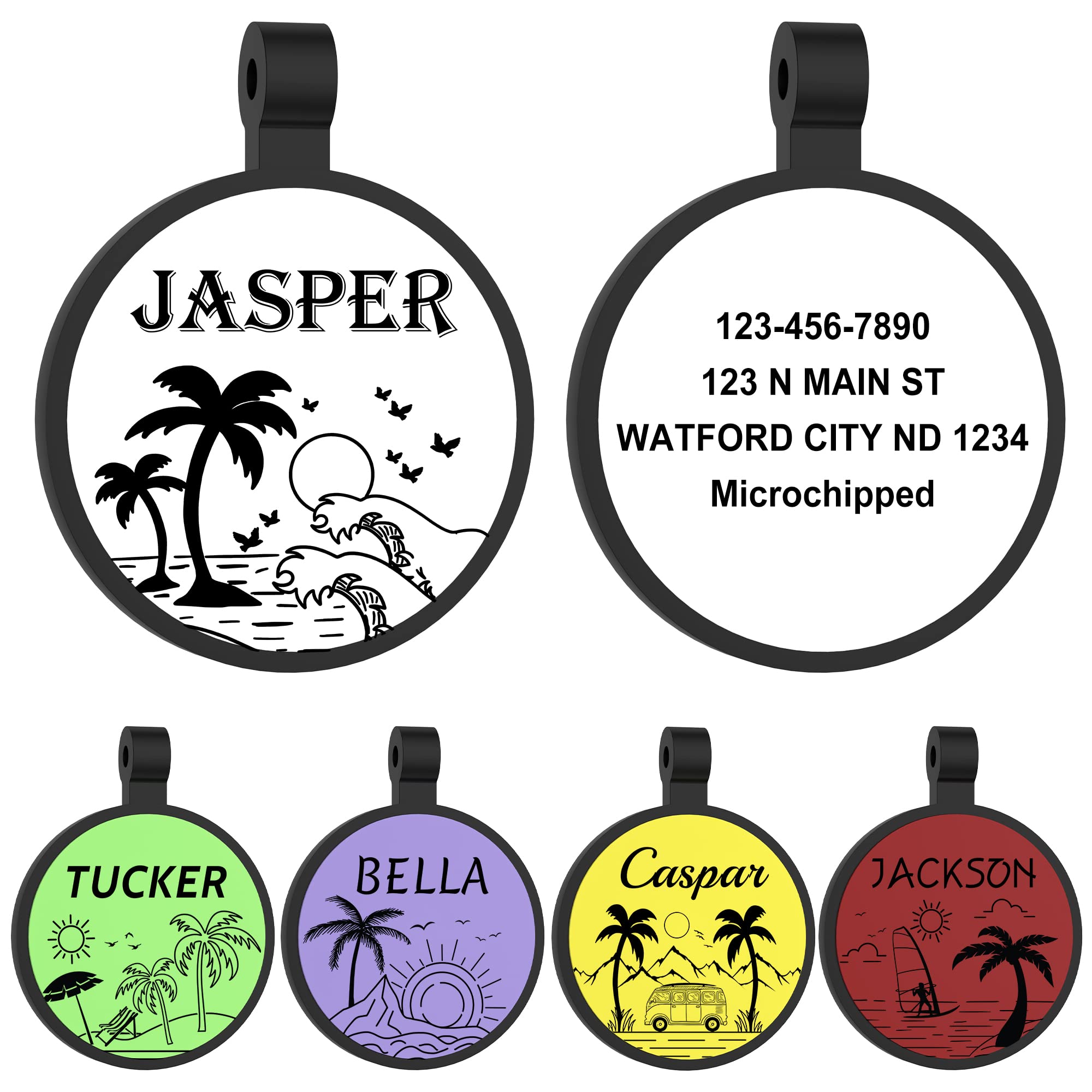 Amazon.com: Silicone Dog Tags - GISUERY Silent Dog Tag - No More ...