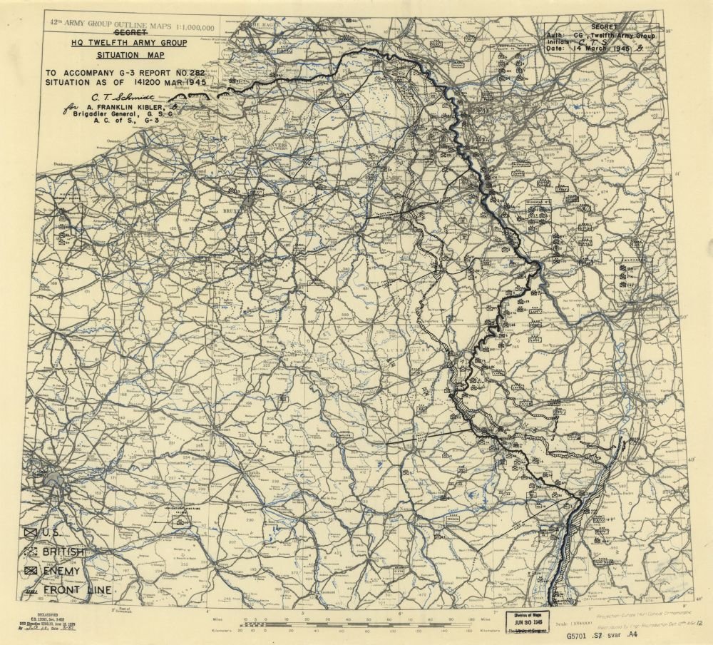 Buy INFINITE PHOTOGRAPHS Vintage 1945 of January 2, 1945, HQ Twelfth ...
