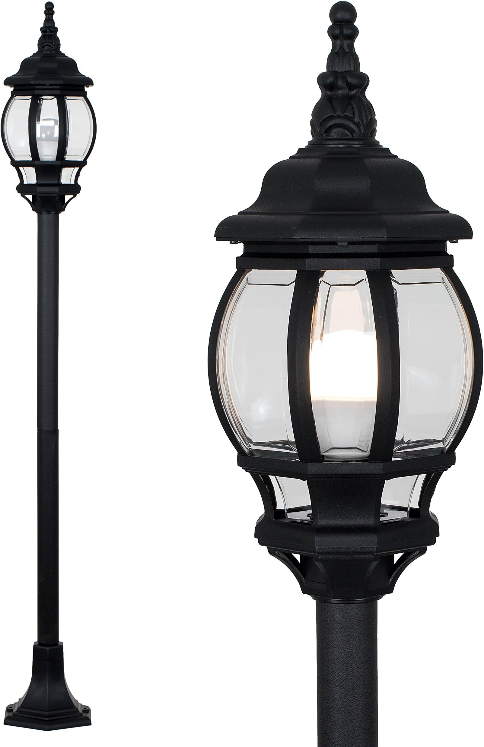 MiniSun | Modern Black Bollard Lamp Post Light | Post Lights, Home ...