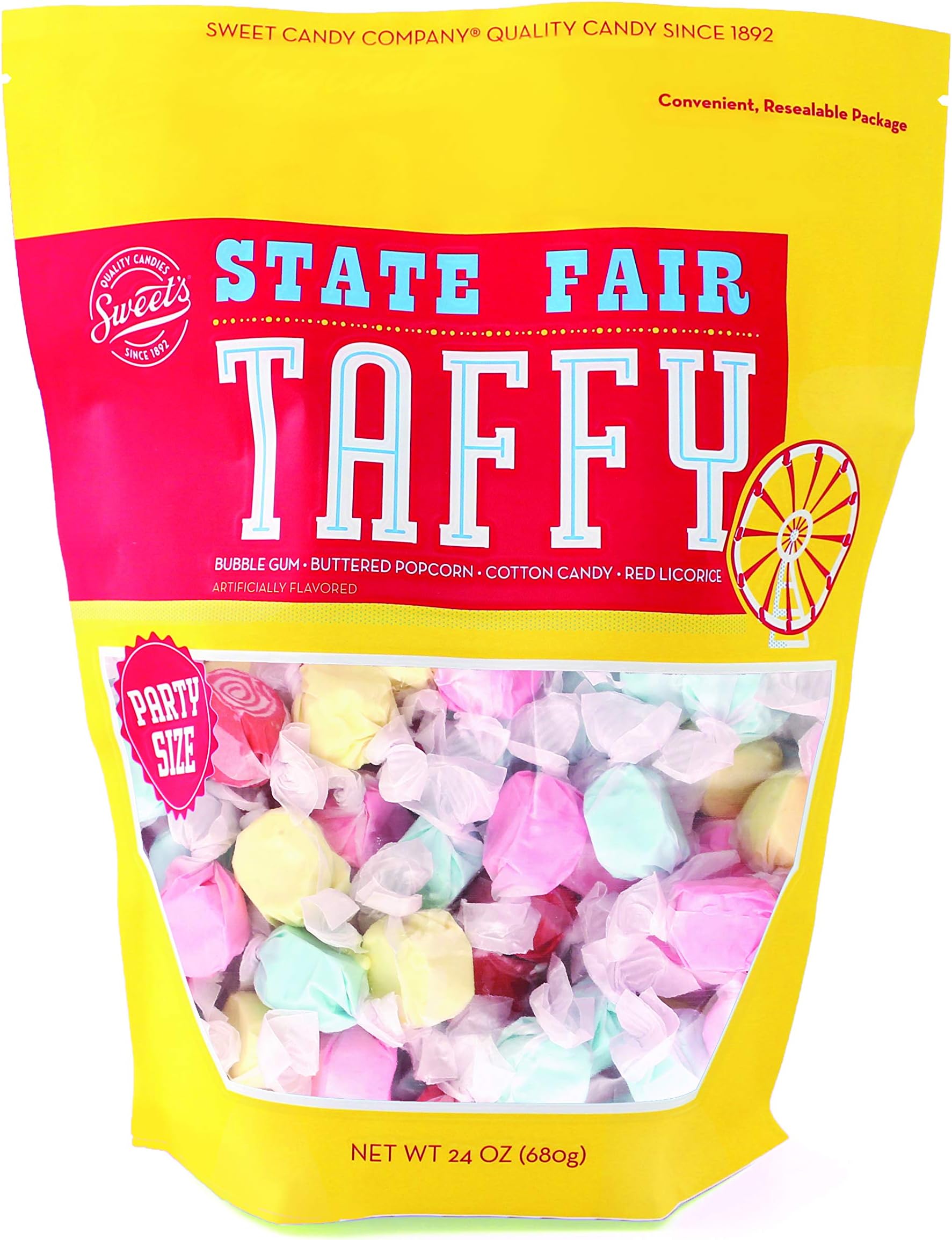 Amazon.com : Saltwater Taffy, Gourmet Totally Taffy, 24 Ounces ...