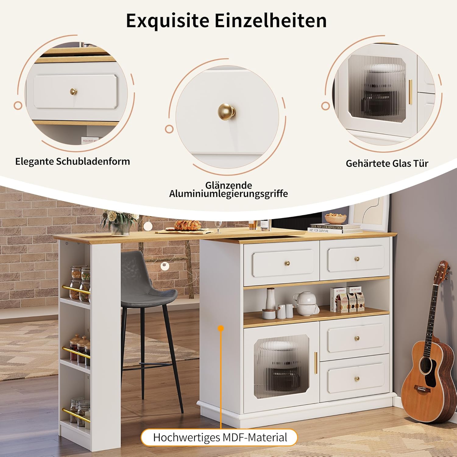 Extendable Bar Table with Storage Space (125-181 x Philippines | Ubuy