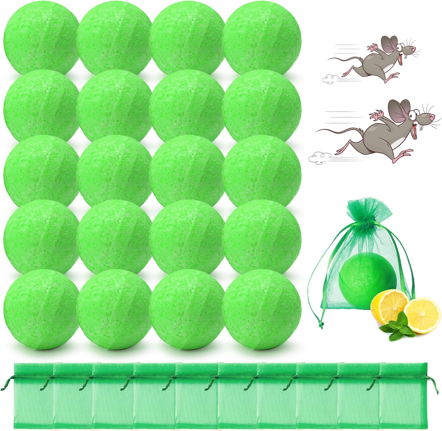 Amazon.com : MAGIC CAT Rodent Repellent 20 Pack, Natural Peppermint Oil ...