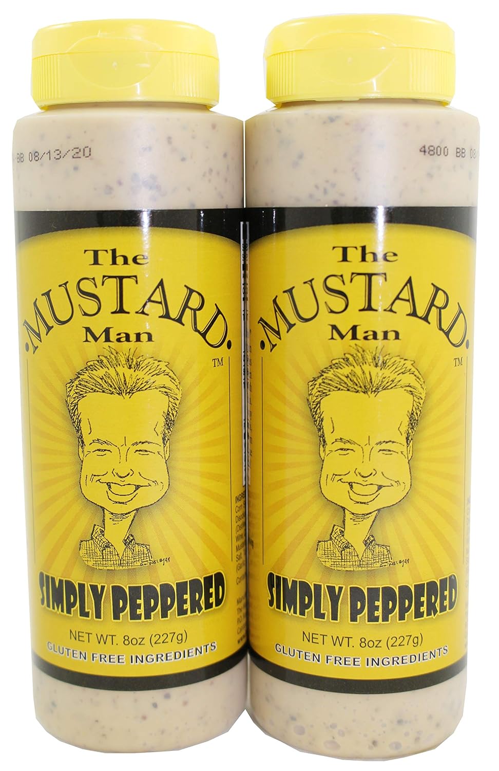 Amazon.com: The Mustard Man Simply Peppered Mustard, 8 Ounce Bottle ...