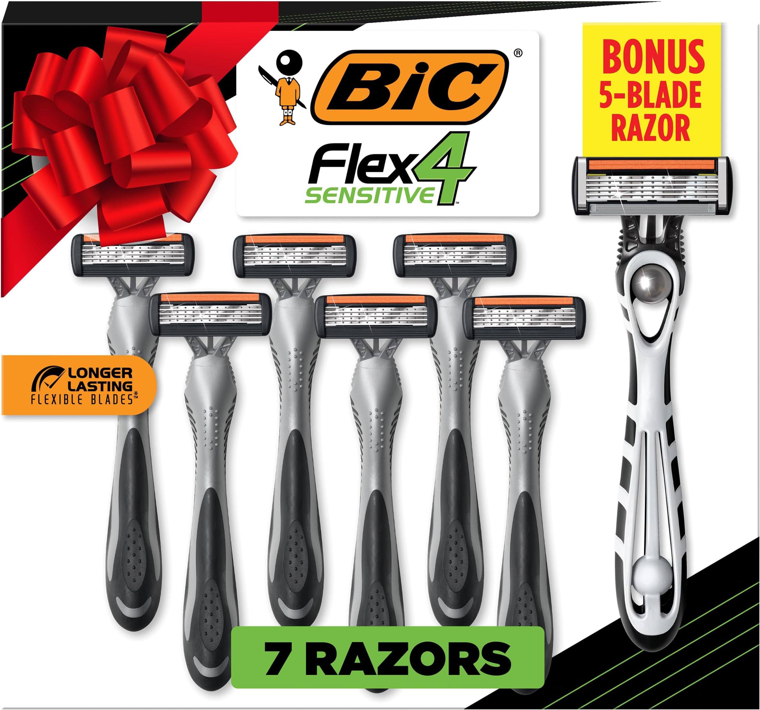 Amazon.com: BIC Flex 5 Men's Disposable Razor, 8-Count : Beauty ...