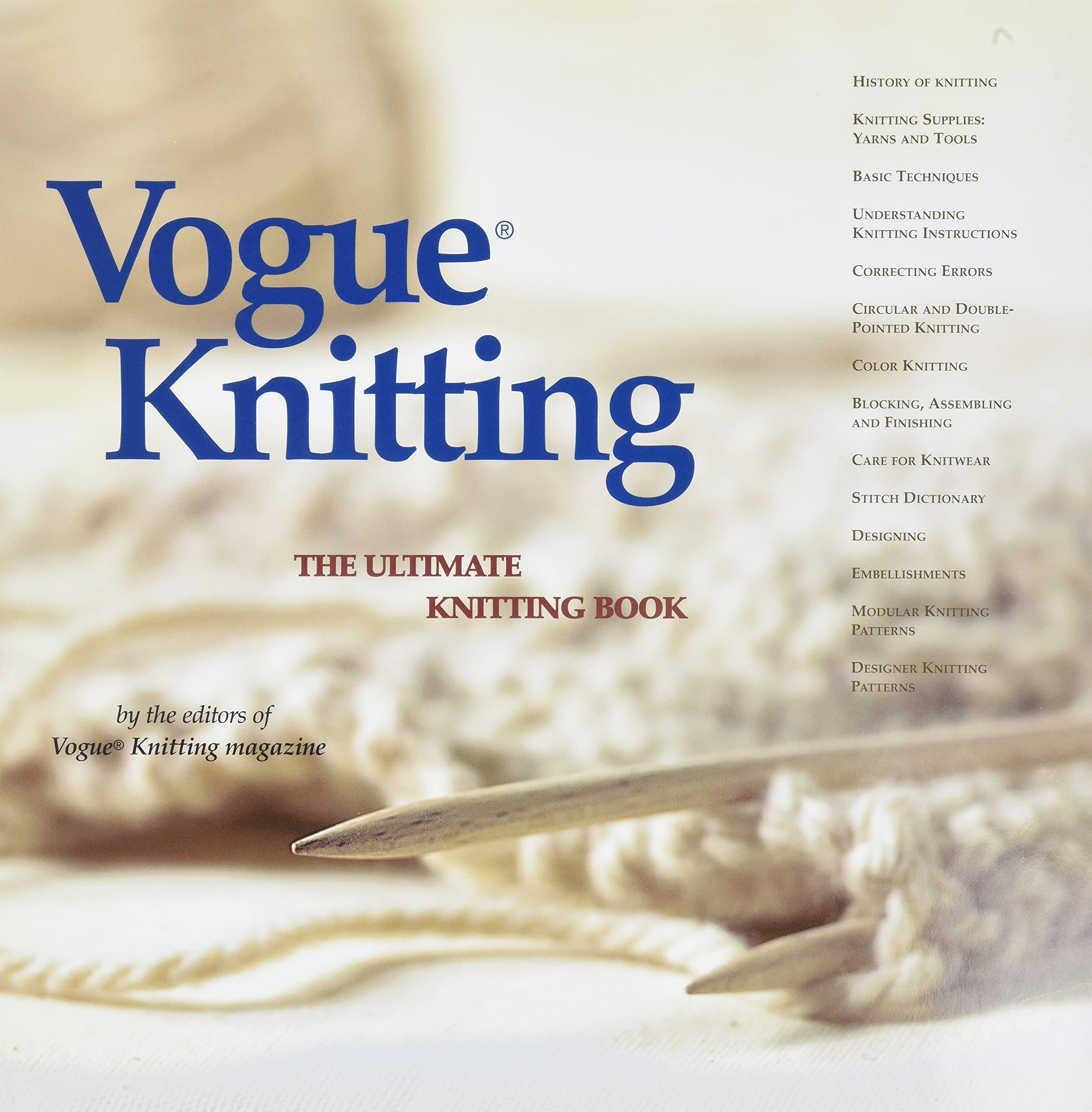 Vogue Knitting: The Ultimate Knitting Book: Vogue Knitting Magazine ...
